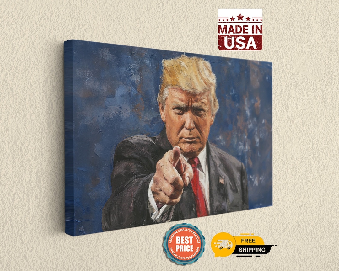 Painting of Donald Trump Painting Reproduction Inspirational Canvas ...