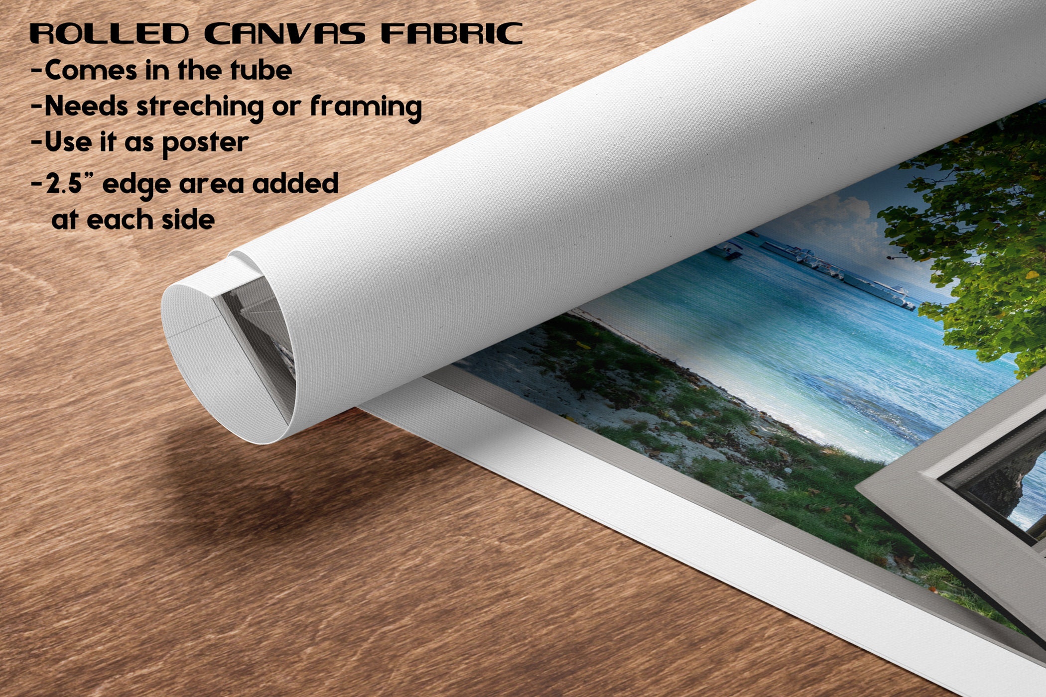 Exotic Beach Relaxing Ocean View Wall Art Canvas Print Fine Art ...