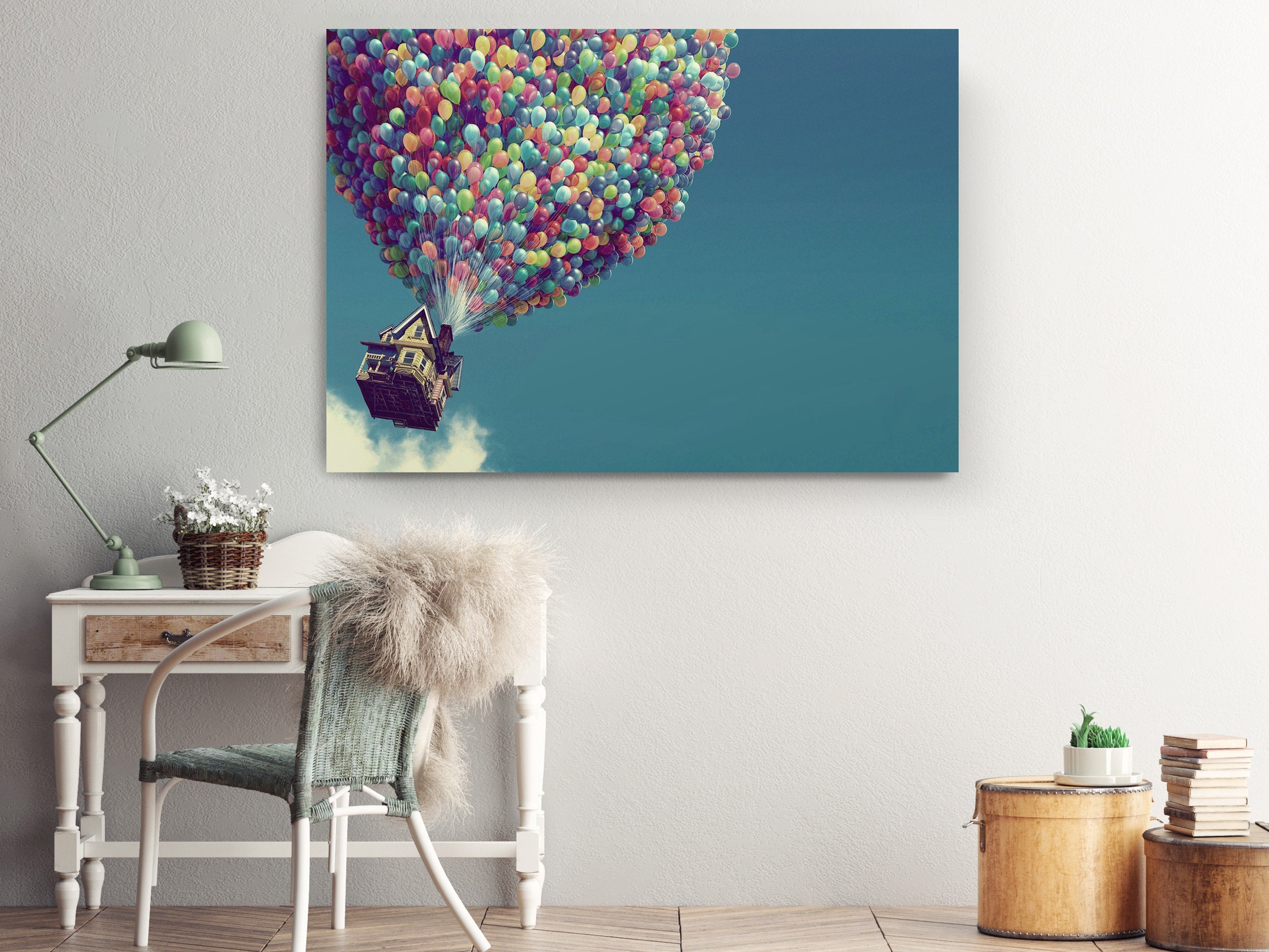 Carl Fredricksen, up Movie Wall Art Canvas Print Fine Art Photography ...