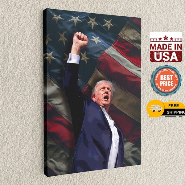 Trump Canvas Wall Art - Etsy
