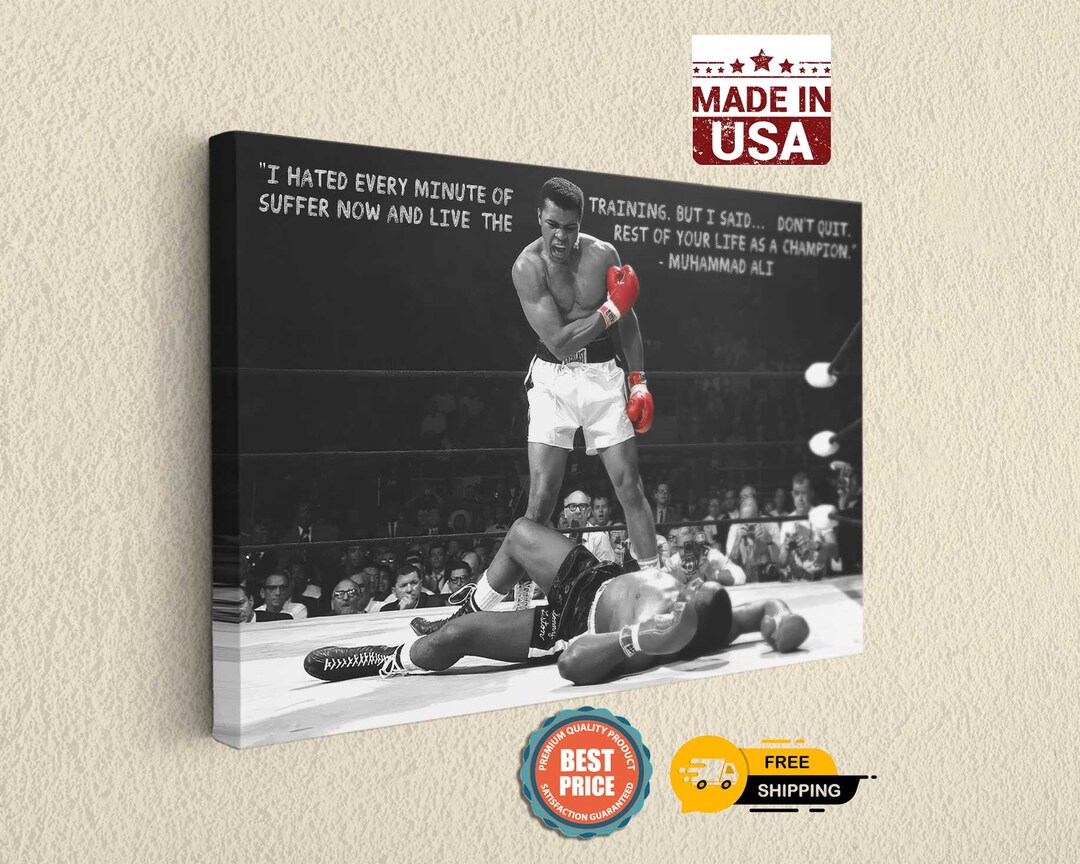 Knockout Canvas Art - Muhammad Ali Vs Sonny Liston Canvas Print ...