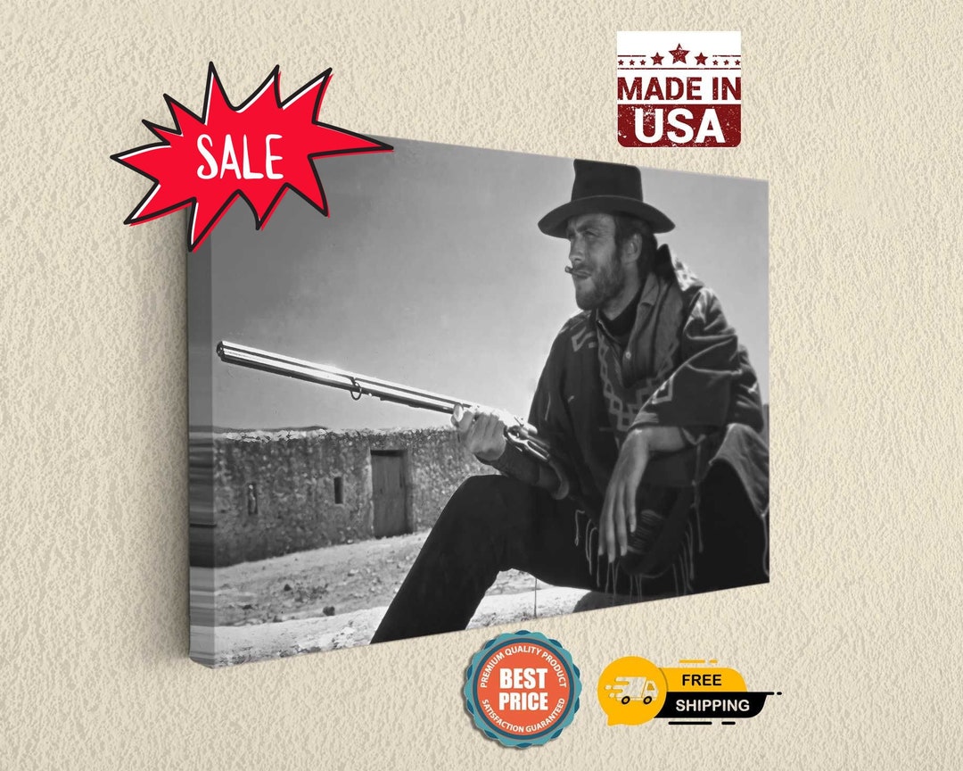 Classic Western Cowboy Canvas – Iconic Standoff Scene Wall Art, Vintage ...