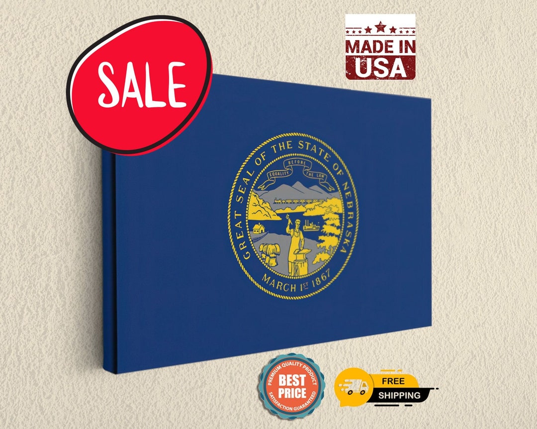 Flag of Nebraska Wall Art Canvas Print Fine Art Photography, Art Canvas ...