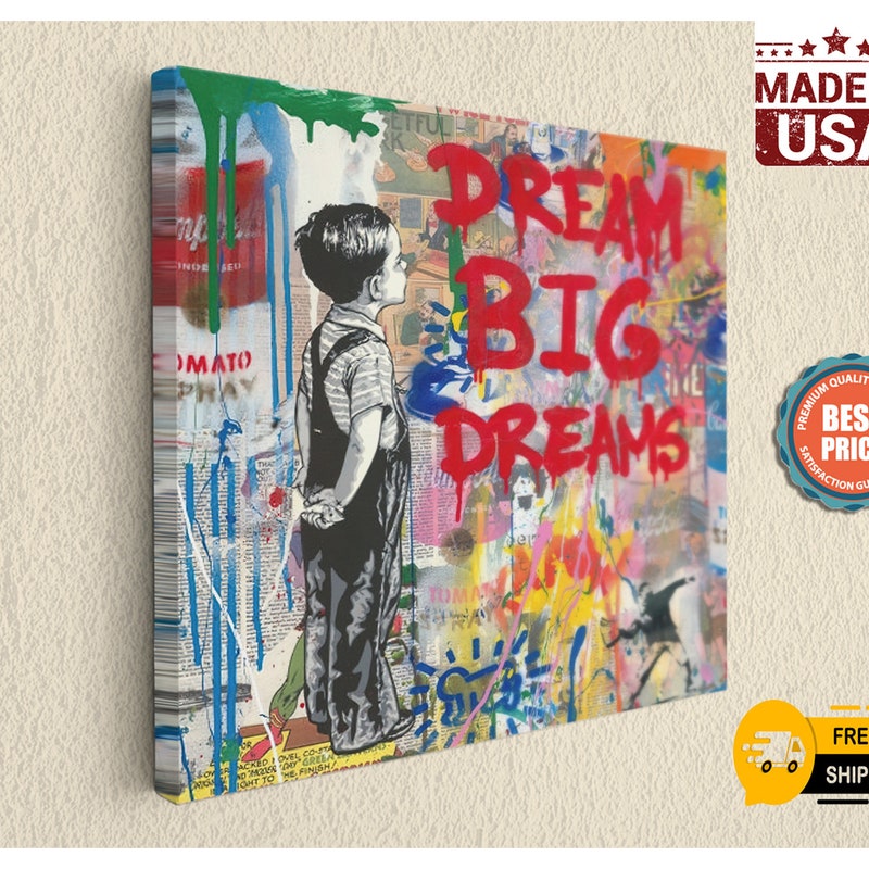 Dream Big Canvas - Etsy