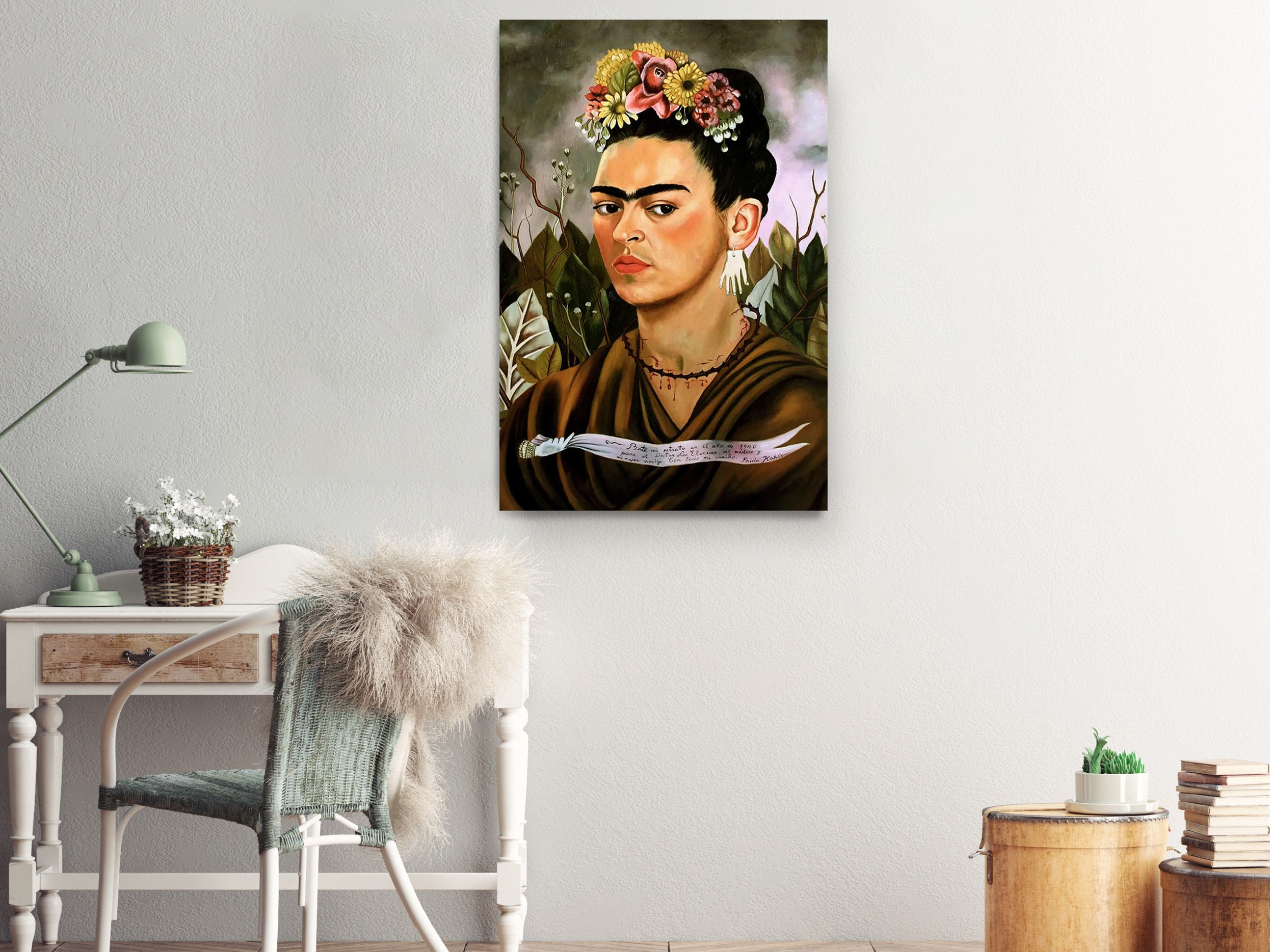 Frida Kahlo Self Portrait Painting Reproduction Prints Mexican ...