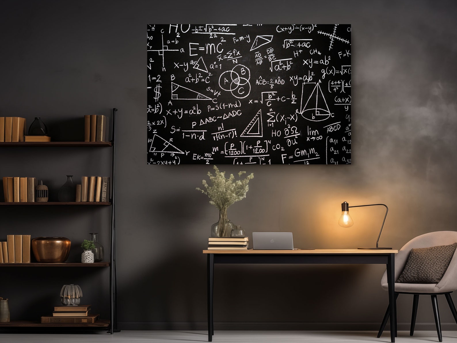 Math Equations Canvas Art, Educational Art, Scientific Formulas ...