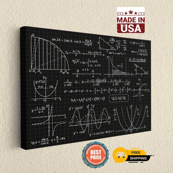 Math Chalkboard - Etsy
