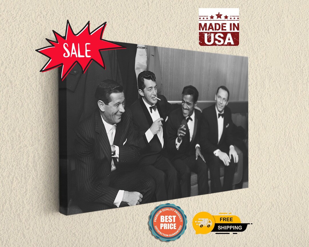 The Rat Pack Poster Carnegie Hall NY 1965 Movie Photography Art Canvas Wall Decor Unique Gift ...