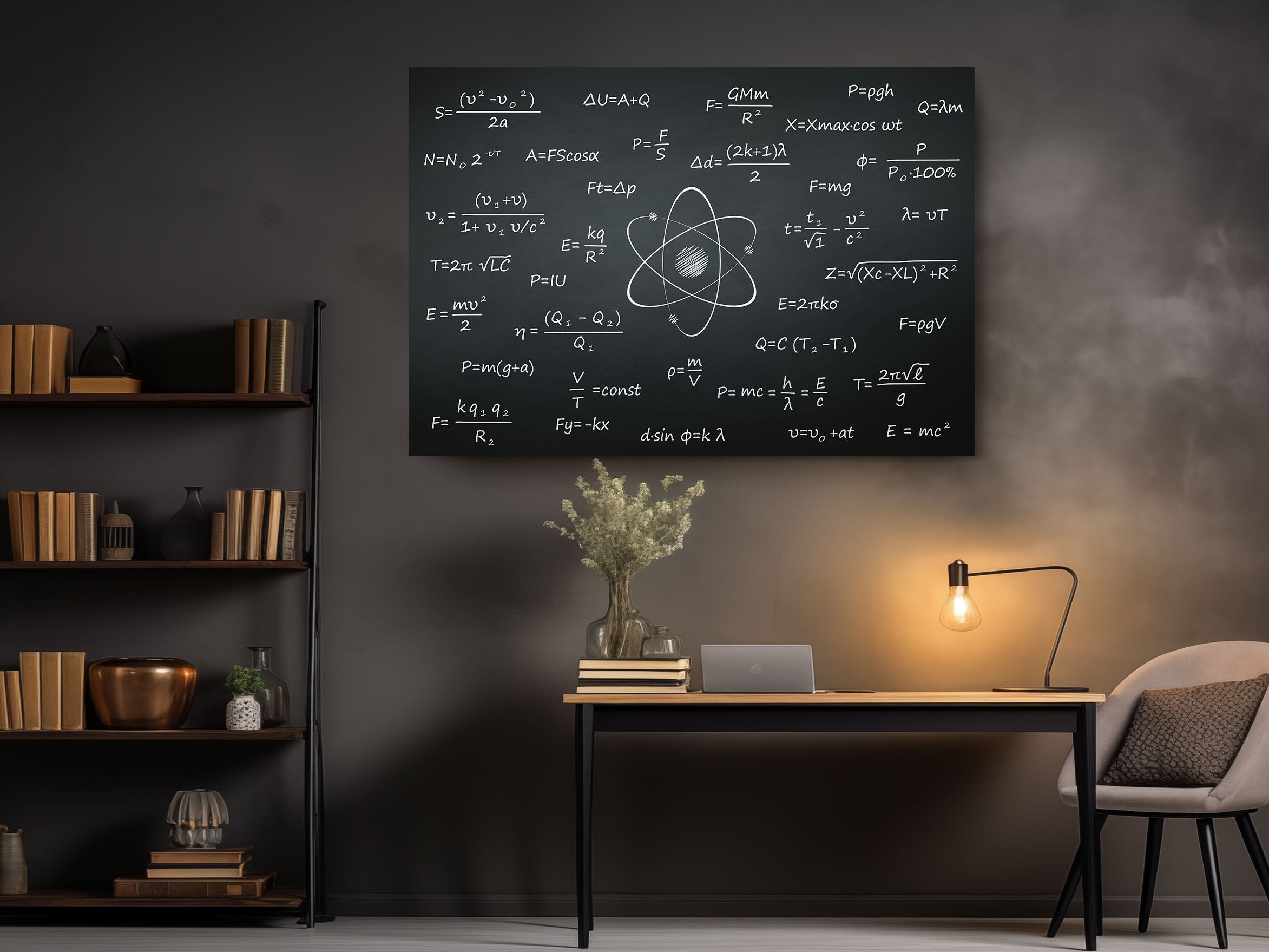 Physics Formulas Canvas Artwork Lightweight & Durable Decor for School ... Physics Formulas Canvas Artwork Lightweight & Durable Decor for School ...