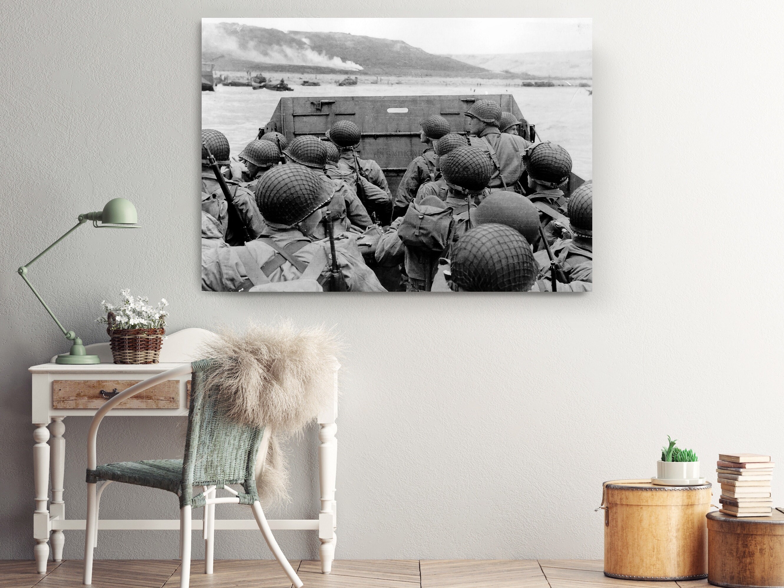 American Troops Approaching Omaha Beach, During the Invasion of ... American Troops Approaching Omaha Beach, During the Invasion of ...
