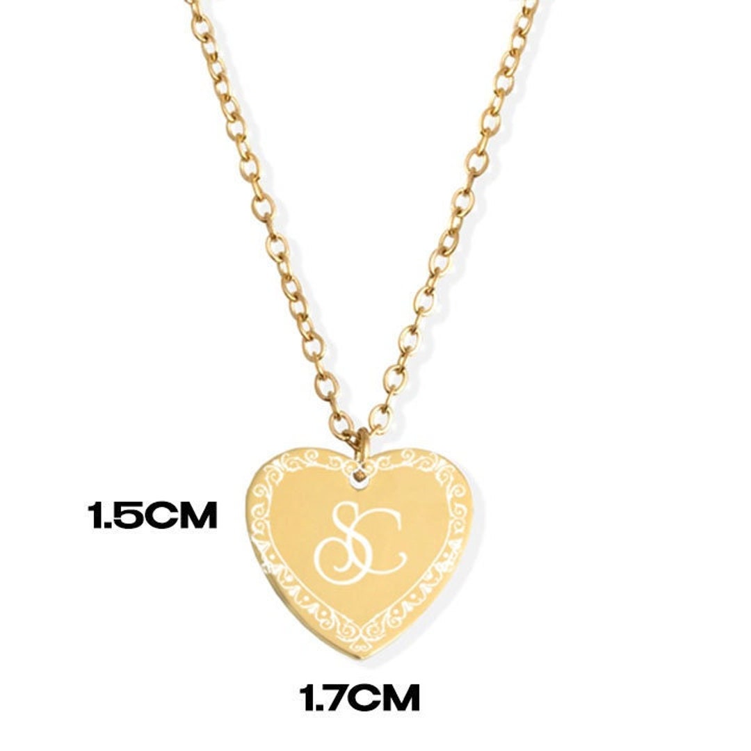 Sabrina Carpenter Inspired Heart Logo Pendant Necklace - Etsy