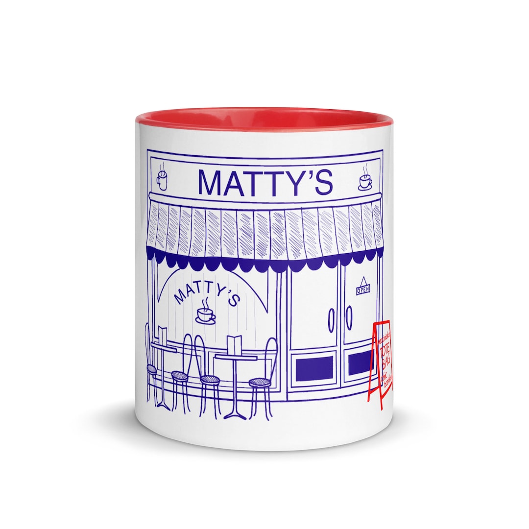 Matty's Cafe Mug With Coloured Inside - Etsy