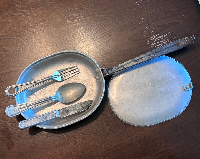 WWI 1918 US Military Mess Kit With Utensils - Etsy