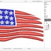 United States Flag Machine Embroidery Design (digital Files) - Etsy