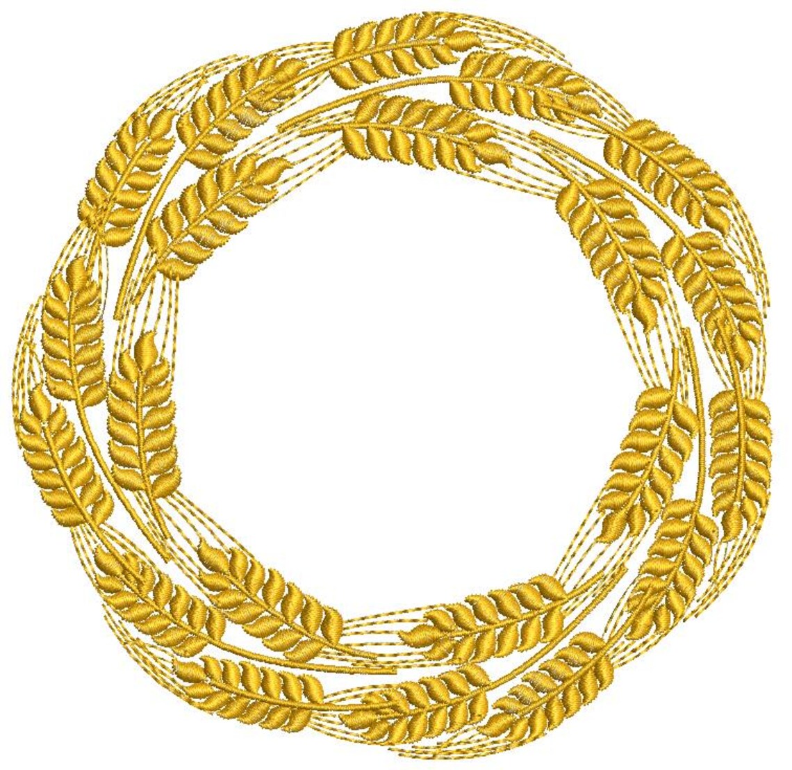 Ears of Wheat Frame for Monogram Machine Embroidery Design, This is Not ...