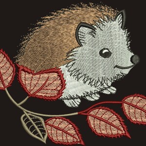 Hedgehog Machine Embroidery Design, This is Not a Real Product, These ...