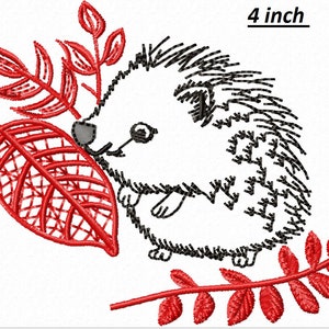 Hedgehog Machine Embroidery Design, This is Not a Real Product, These ...