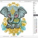 Baby Elephant Machine Embroidery Design, This is Not a Real Product ...