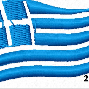 Greek Flag Machine Embroidery Design, This is Not a Real Product, These ...