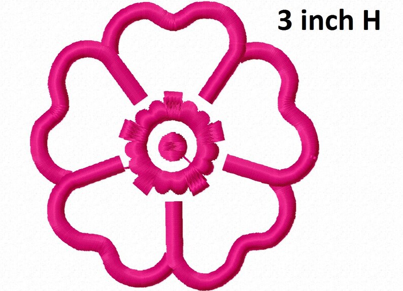 Mini Simple Flower Machine Embroidery Design, This is Not a Real ...