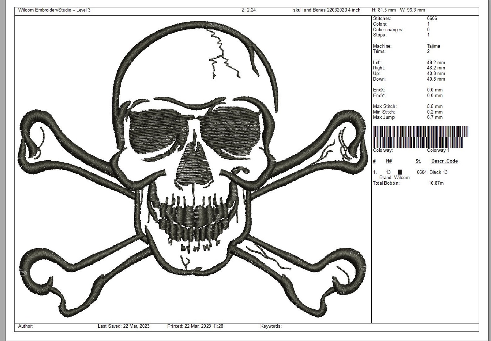 Skull and Bones Machine Embroidery Design This is Not a Real - Etsy
