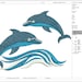 Dolphin and Waves Machine Embroidery Design This is Not a - Etsy