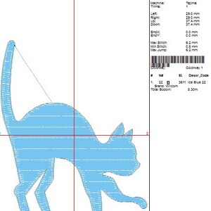 Mini Cat Machine Embroidery Design, This is Not a Real Product, These ...