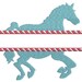 Horse Split Monogram Machine Embroidery Design, This is Not a Real ...