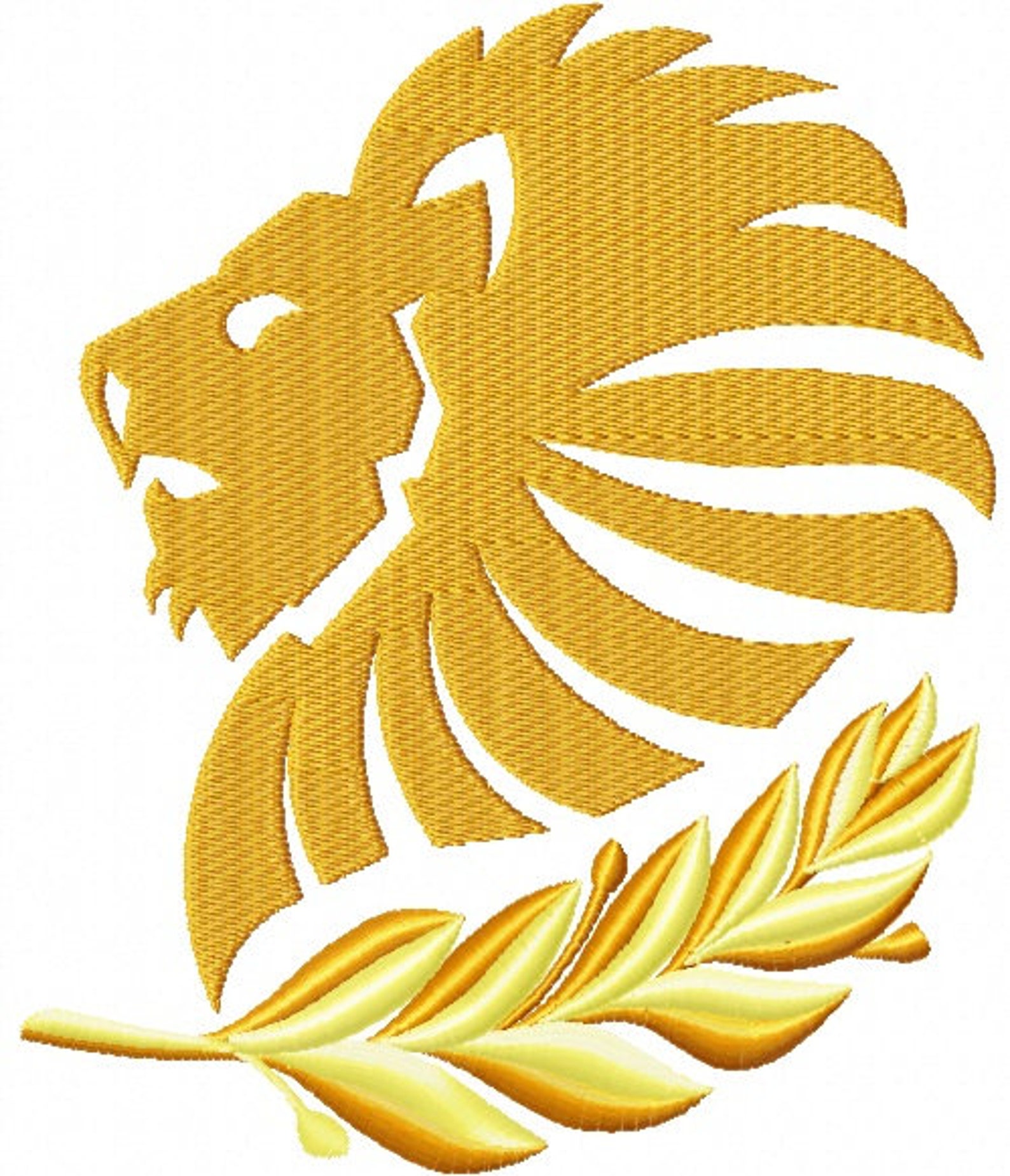 Lion Head Machine Embroidery Design This is Not a Real - Etsy