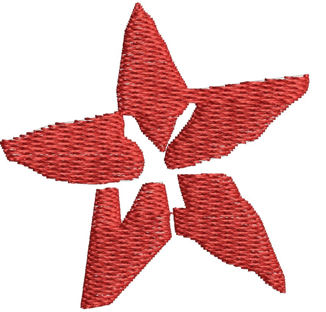 Star Machine Embroidery Design, This is Not a Real Product, These Are ...