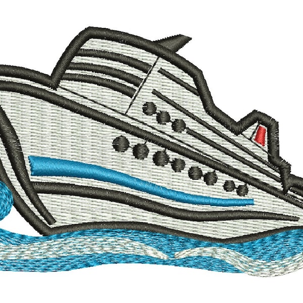 Ship Embroidery - Etsy