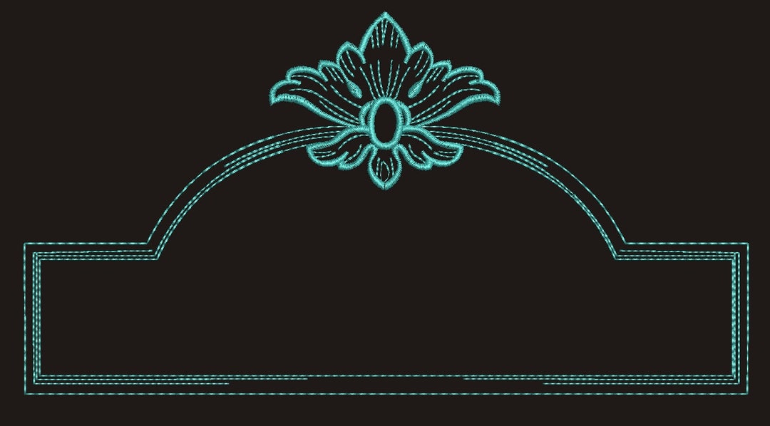 Frame for Name Monogram or Logo Machine Embroidery Design, This is Not ...