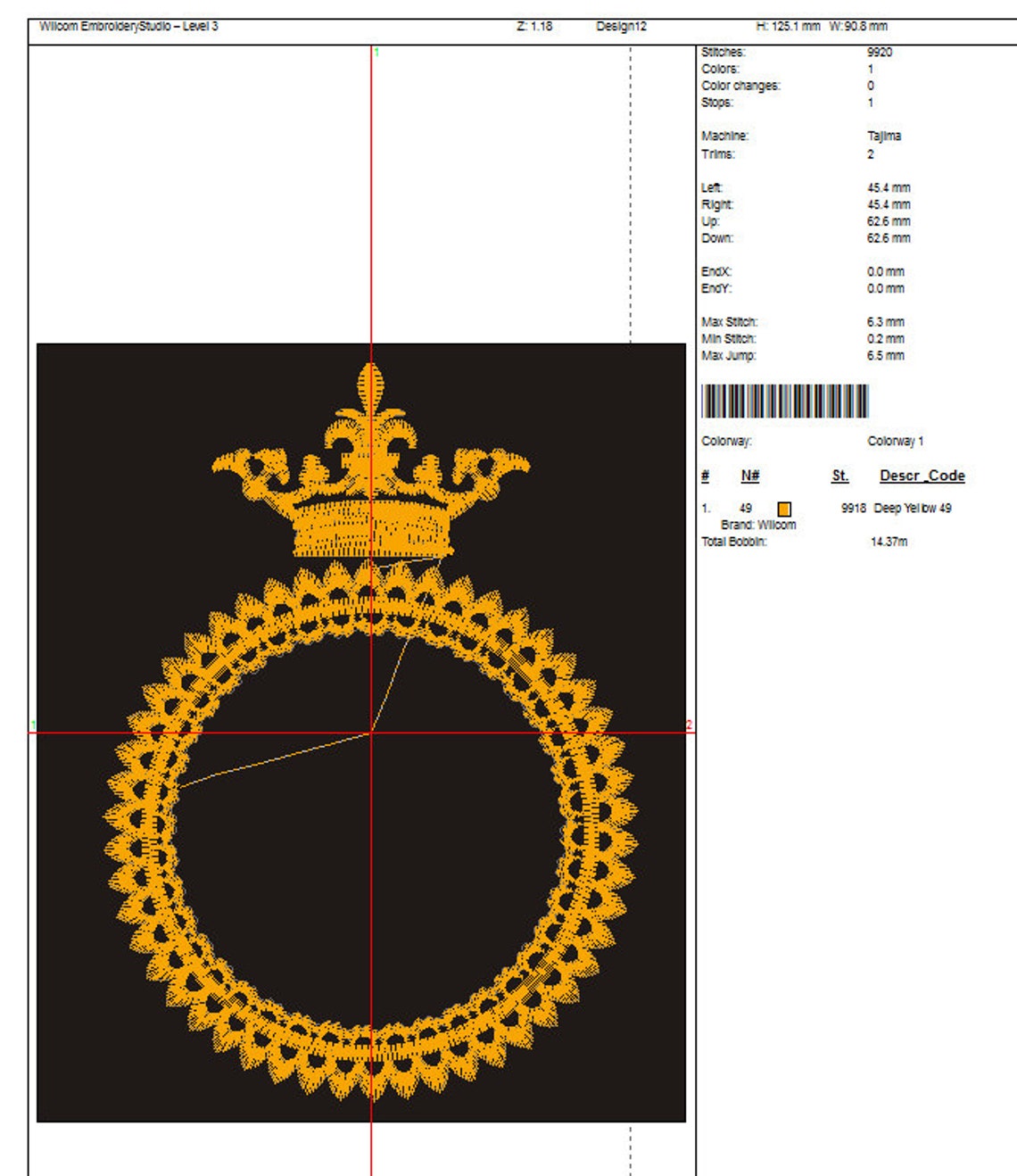 Crown Round Frame for Monogram Letters Not Included Machine - Etsy