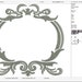 Curly Monogram Frame Machine Embroidery Design, This is Not a Real ...