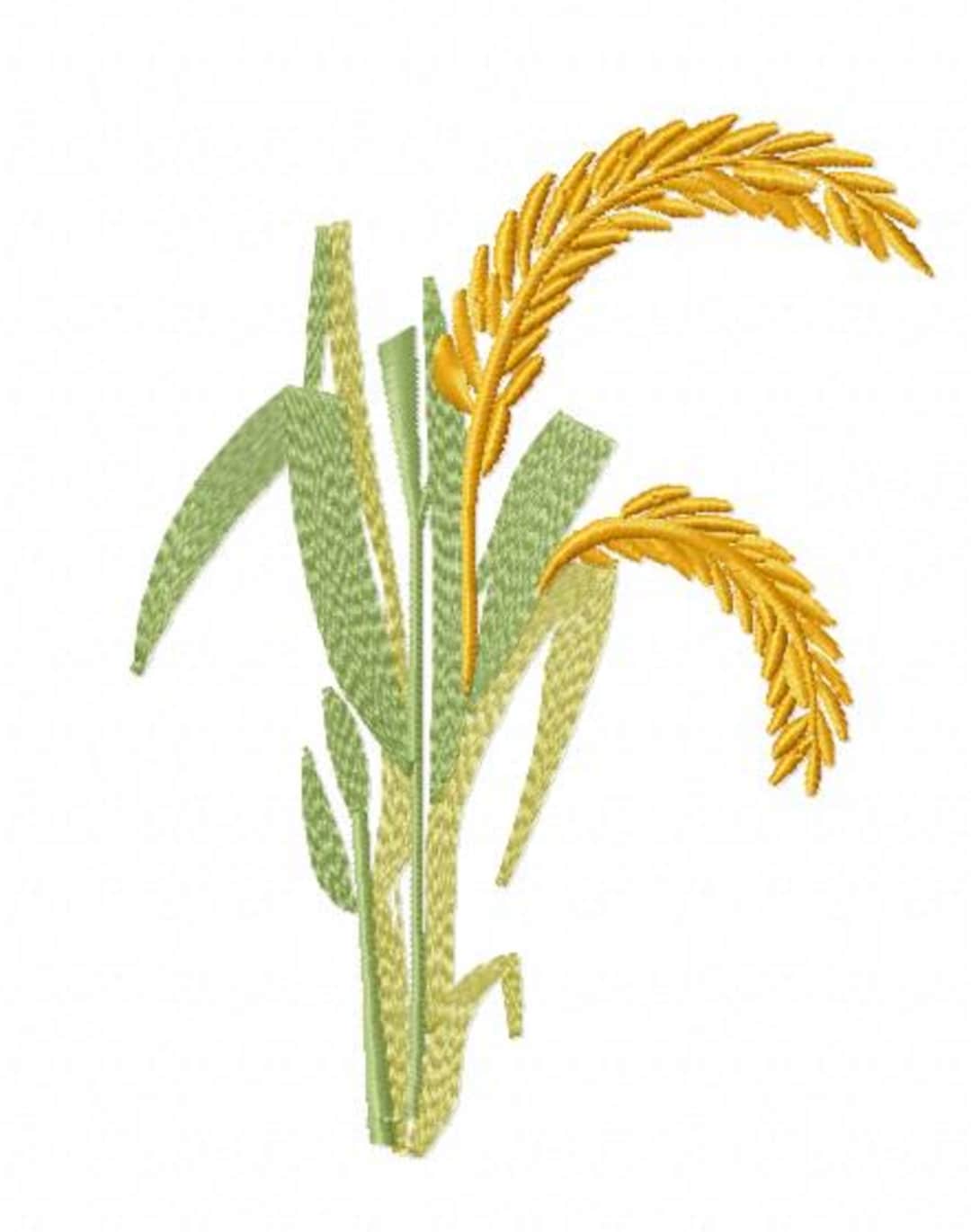 Sheaf of Rice Machine Embroidery Designs - Etsy