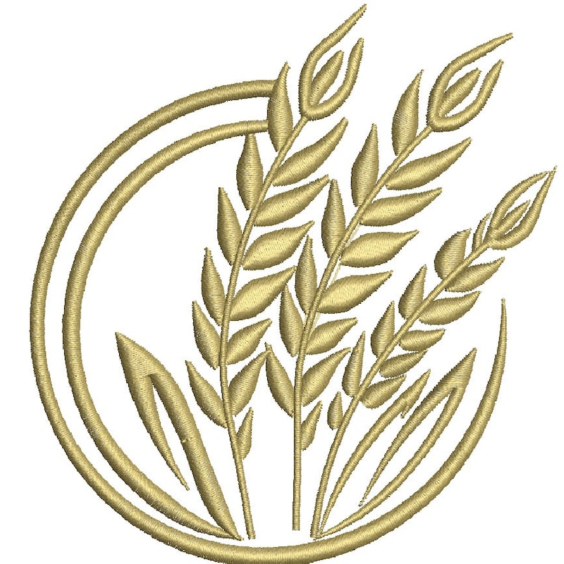 Wheat Embroidery - Etsy