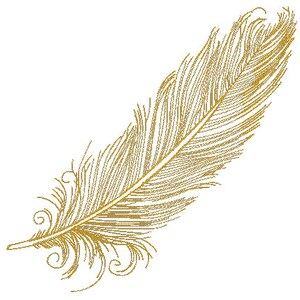 Feather Machine Embroidery Design, This is Not a Real Product, These ...