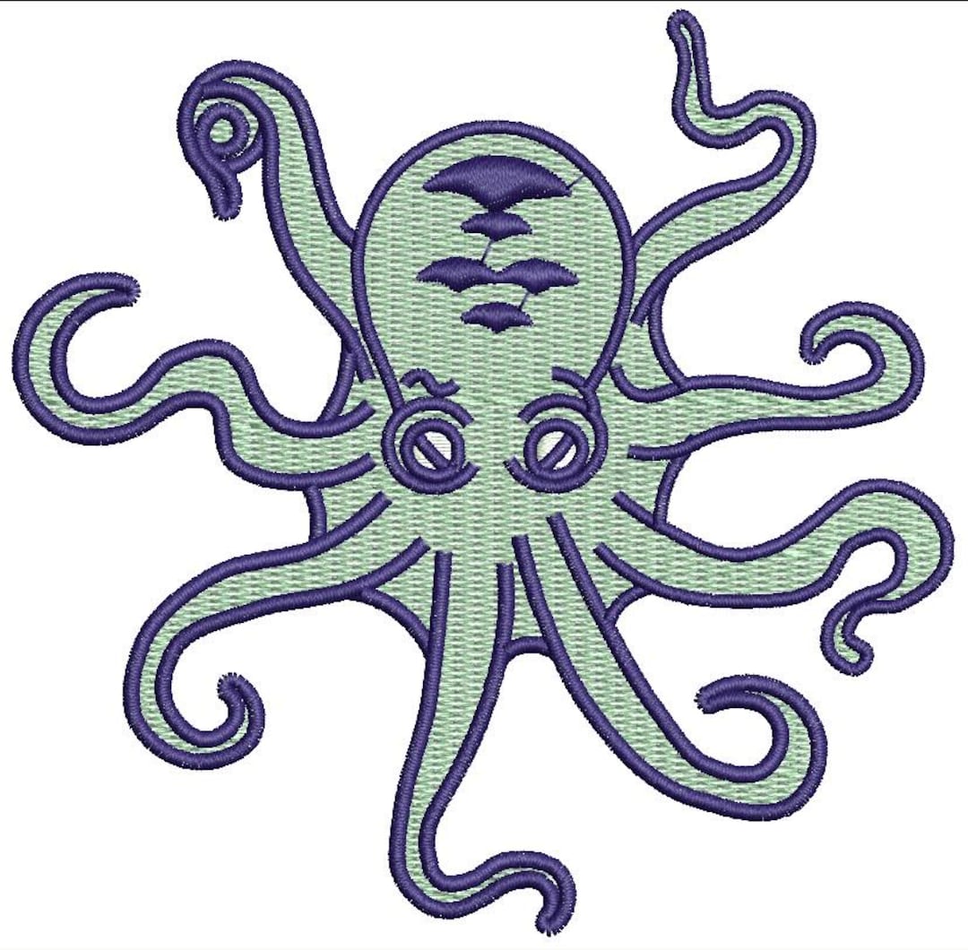 Octopus Machine Embroidery Design, This is Not a Real Product, These ...