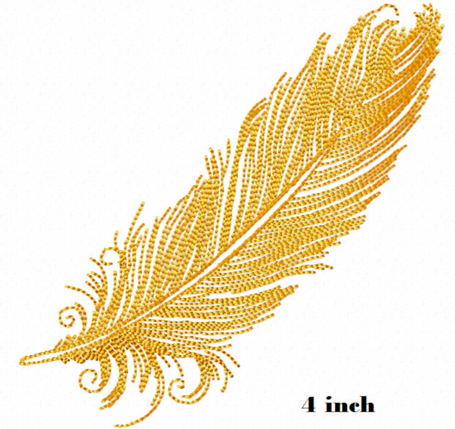 Feather Machine Embroidery Design, This is Not a Real Product, These ...