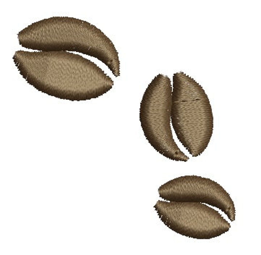 Coffee Beans Machine Embroidery Design, This is Not a Real Product ...