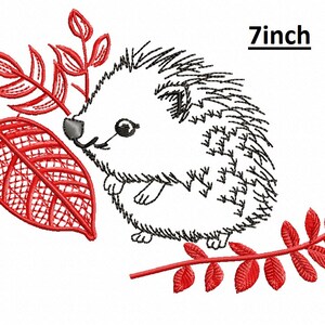 Hedgehog Machine Embroidery Design, This is Not a Real Product, These ...