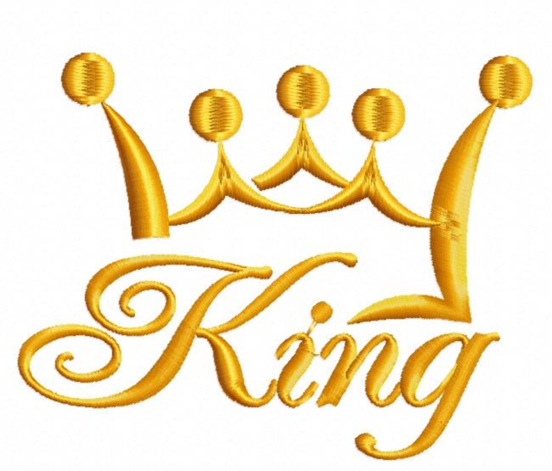 KING Crown and Baroque Pattern Machine Embroidery Design, This is Not a ...