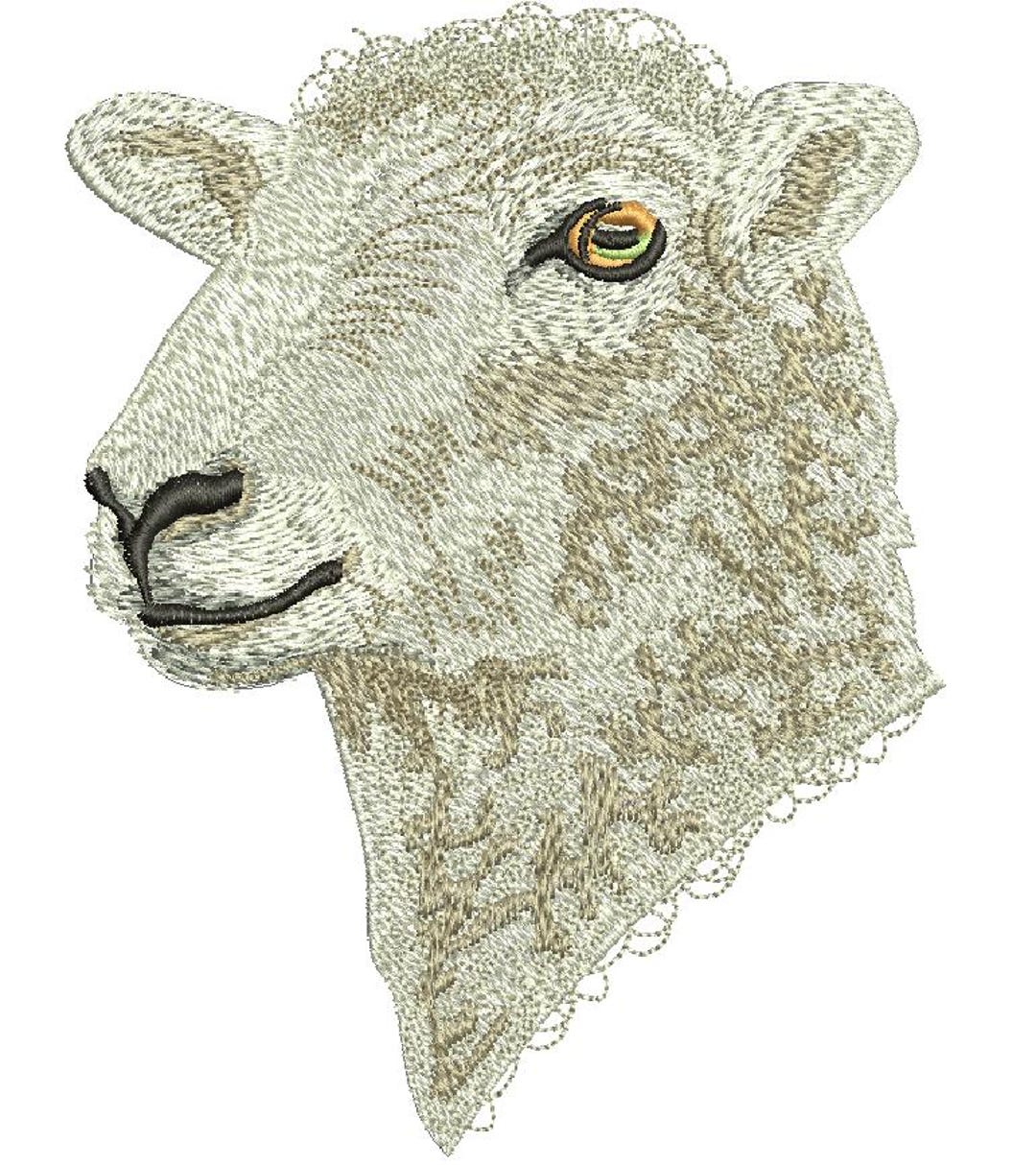Lamb (sheep) Machine Embroidery Design, This is Not a Real Product ...