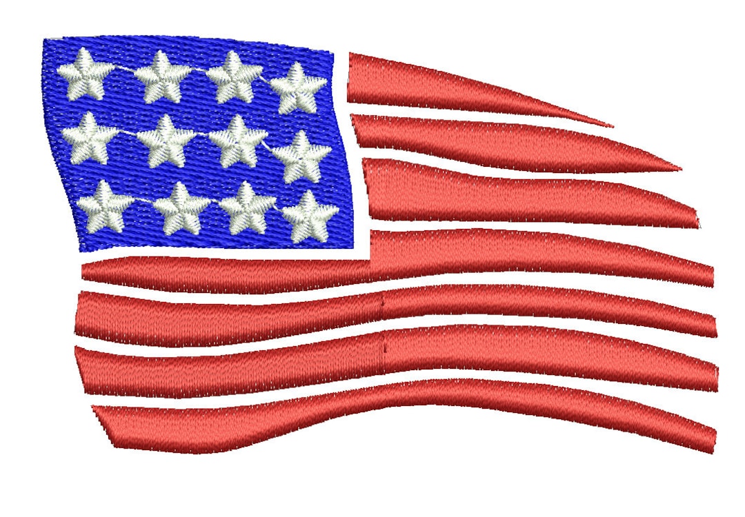 United States Flag Machine Embroidery Design, This is Not a Real ...