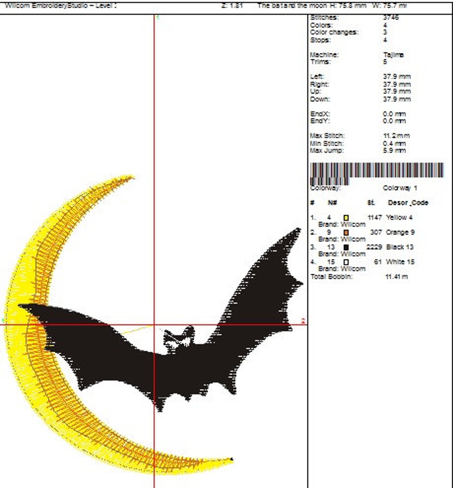 Bat Halloween Machine Embroidery Design, This is Not a Real Product ...