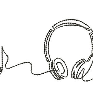 Headphones and Notes Machine Embroidery Design, This is Not a Real ...
