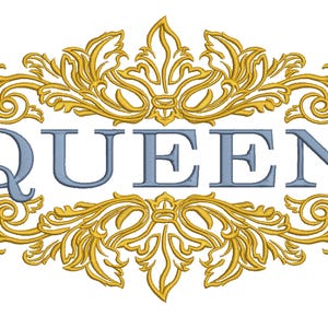 Queen Crown. Machine Embroidery Design, Instant Download - Etsy