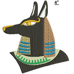 Anubis Egyptian God Machine Embroidery Design, This is Not a Real Product, These Are Digital ...
