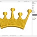 Mini Crown Machine Embroidery Design (digital Files) - Etsy