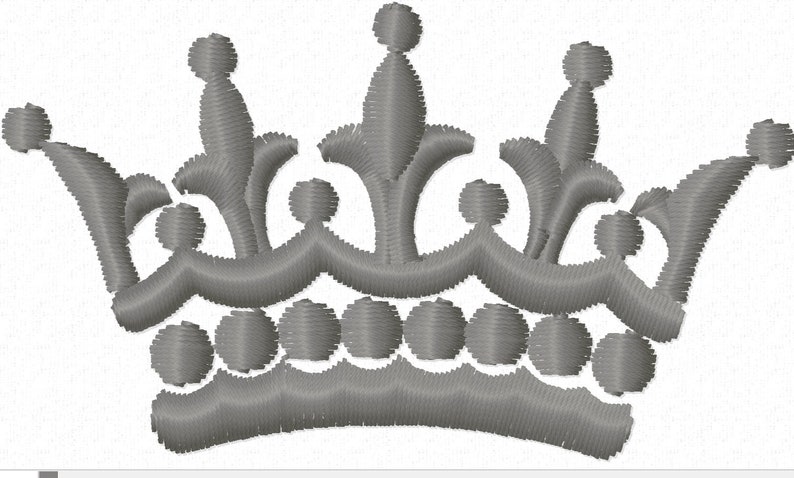 Crown Machine Embroidery Design, This is Not a Real Product, These Are ...